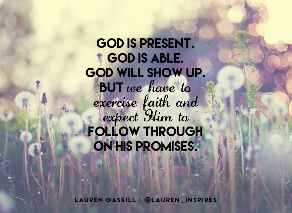 Am I Expecting God to Show Up?