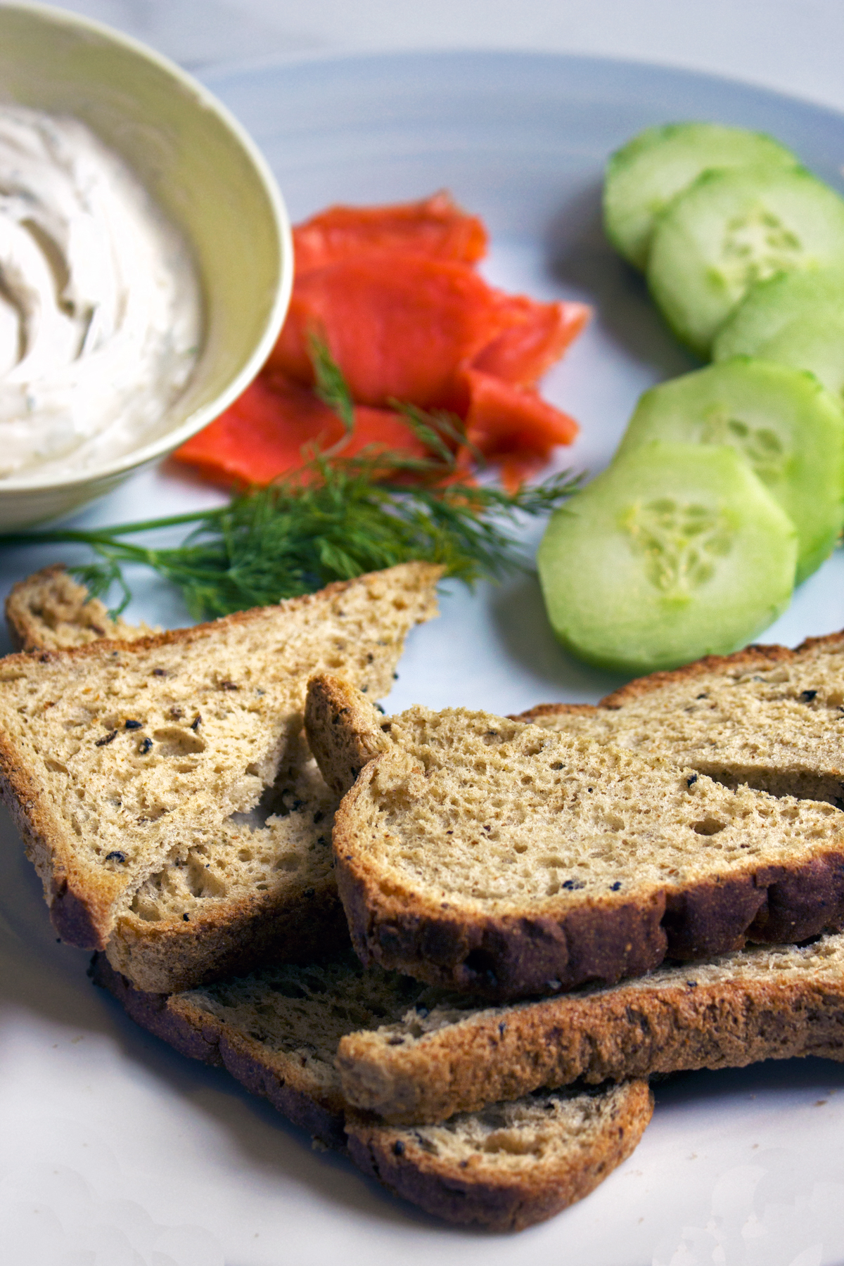 Smoked Salmon on Toast Points | Making Life Sweet